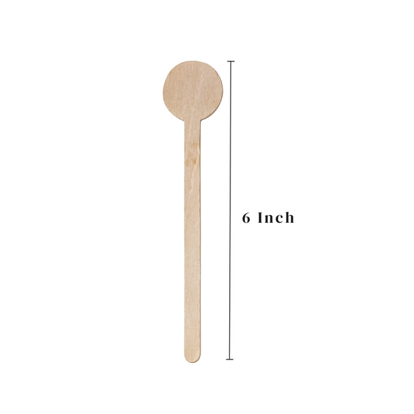 6" Wooden Coin Stirrers | Eco-Friendly Birchwood Beverage Stirrers ...