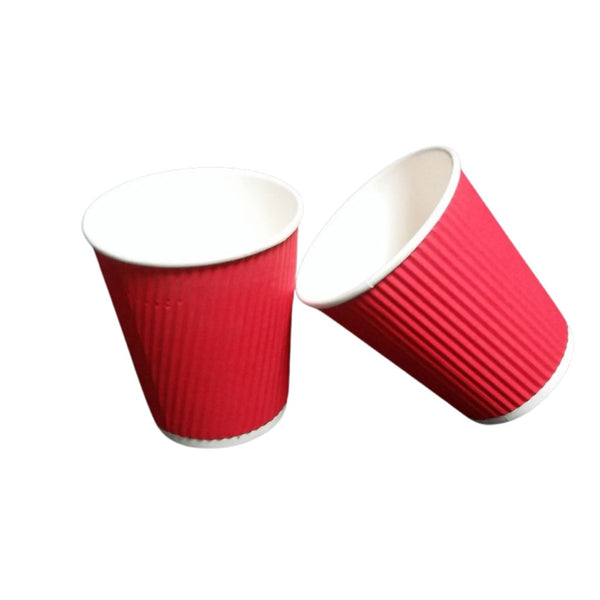 250ml Coloured Ripple Paper Glass - Prakritii - Cultivating Green