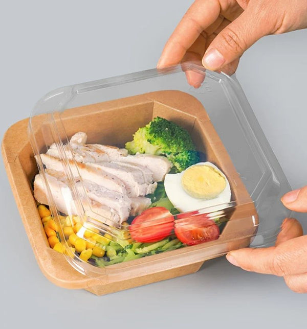 Square Paper Food Container 150×150×55 mm | Eco-Friendly Takeaway Box ...